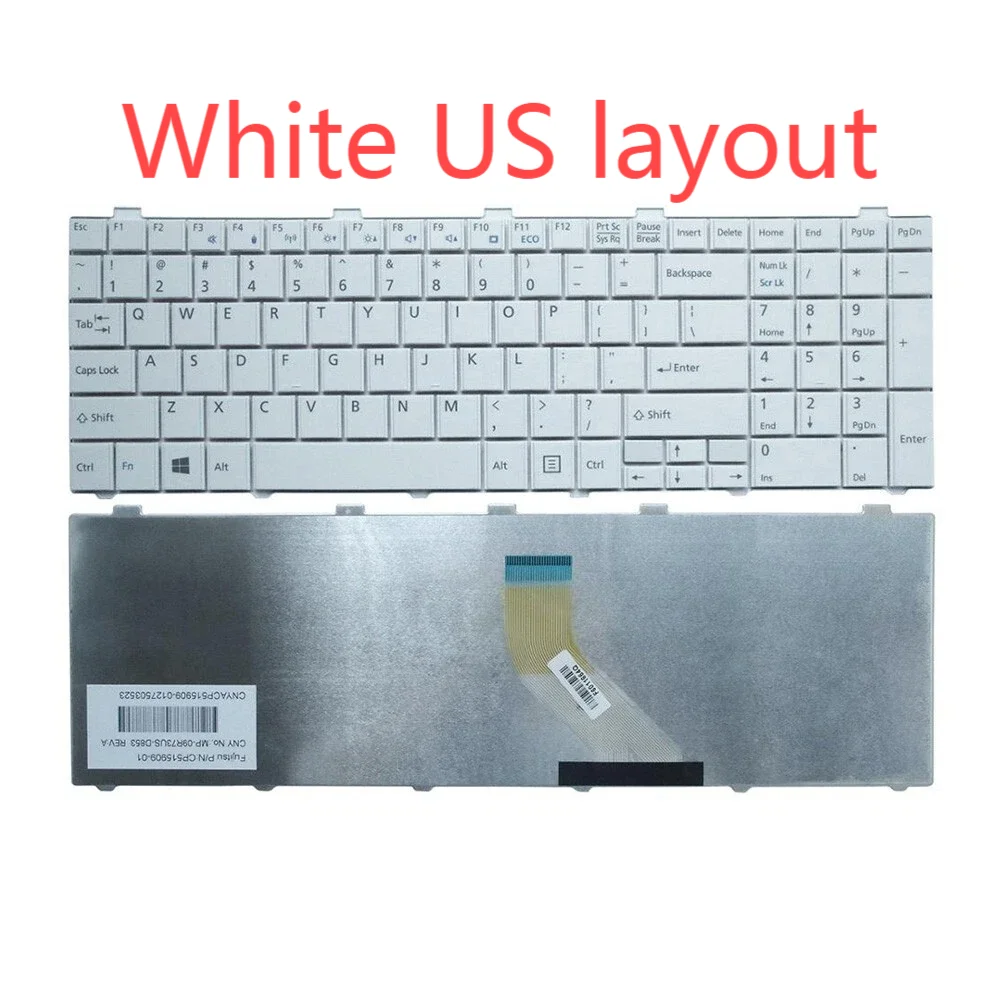 A531 US Laptop Keyboard For Fujitsu Lifebook A530 A531 AH530 AH531 ...