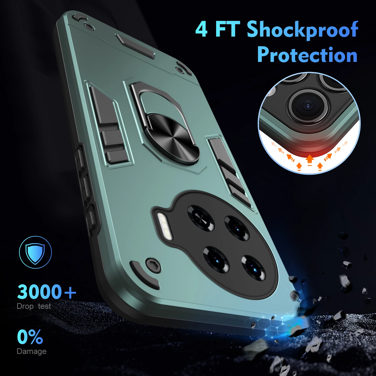 For-Tecno-Spark-20-Pro-Plus-Luxury-Shockproof-Classic-Hybrid-Armor ...