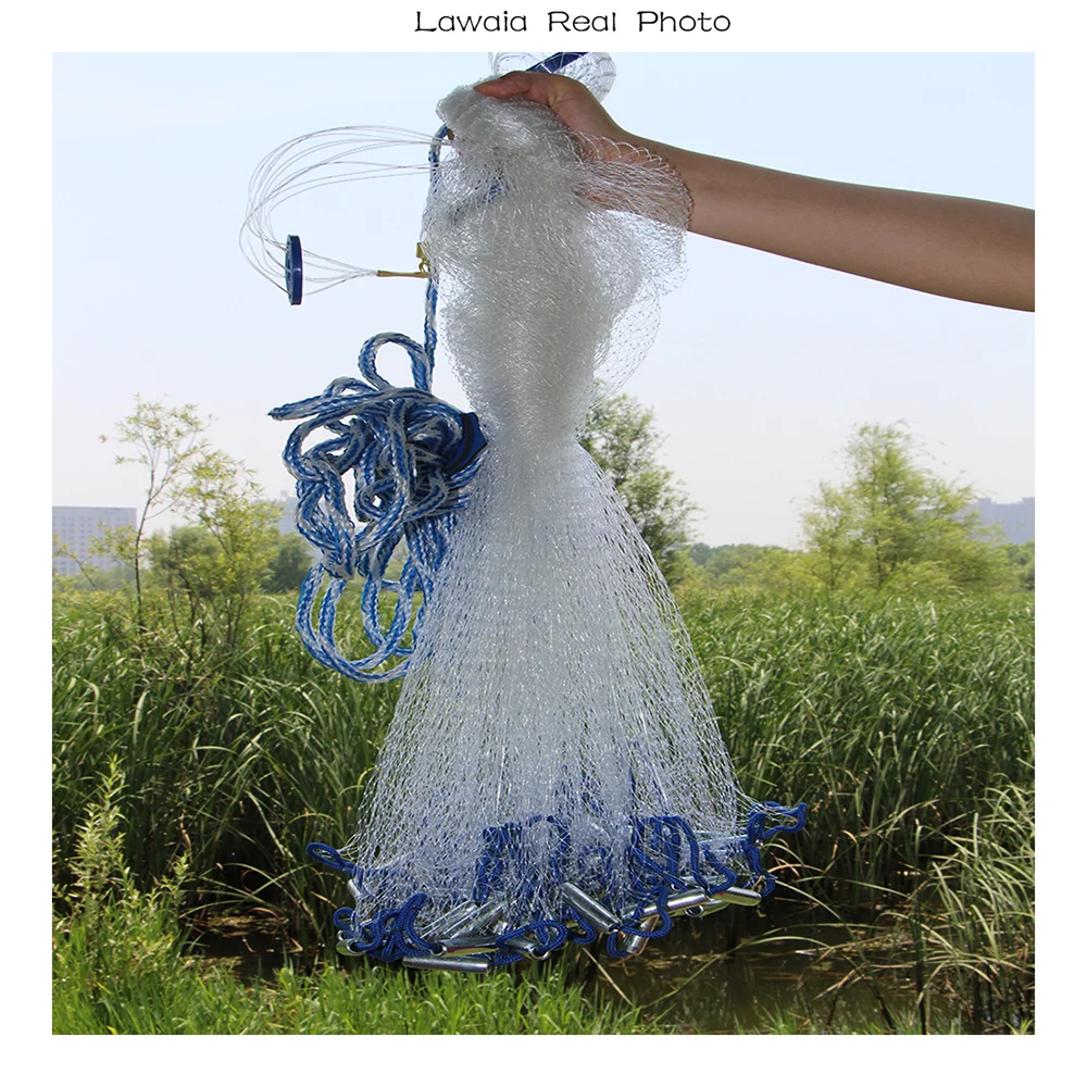 Lawaia Fishing Net Multifilament/Monofilament Line Cast Net Catch Fish ...