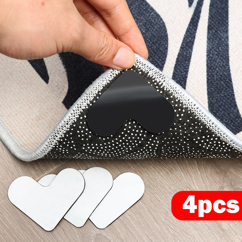 Ruban adhésif,Tapis antidérapant réutilisable en forme de cœur, bande ...