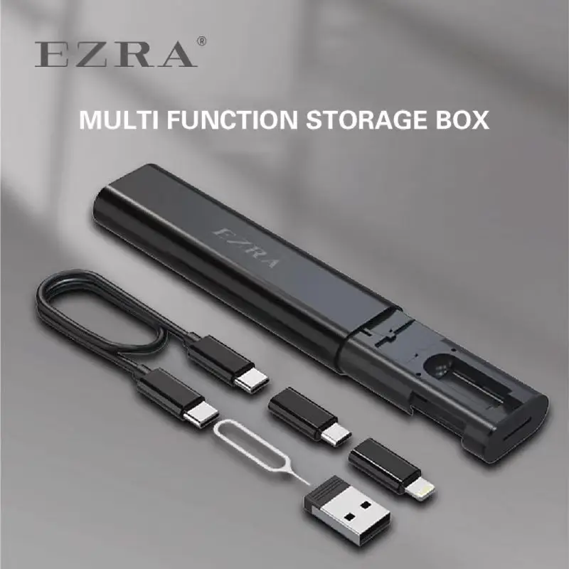 EZRA 6 in 1 MultiFunctional Adapter Storage Box DC195 USB C To Type C ...