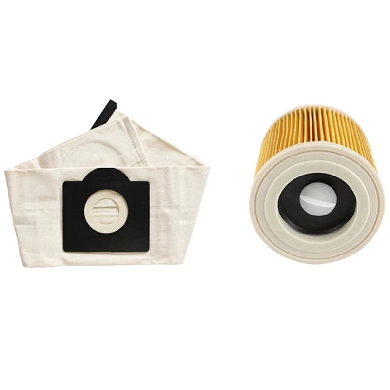 5 Piece Textile Filter Bags Compatible With Karcher Mv1 Wd1 Wd2 Wd3 ...