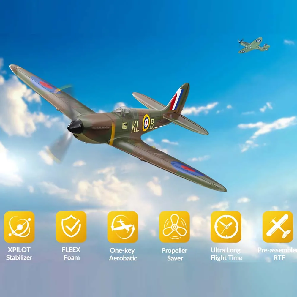 Spitfire-RC-Plane-2-4G-4CH-EPP-400mm-Fixed-Wingspan-Remote-Control ...