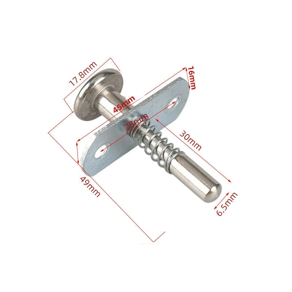 Plunger Latches, 6.5x45mm/0.26x1.77inch Steel Spring-Loaded Bolt ...