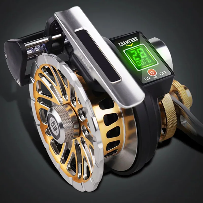 Digital Display Electronic Fishing Reel 2023 New 4.3:1 High Speed Ratio ...