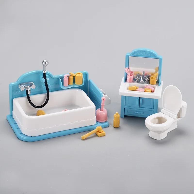 Dollhouse-Restroom-Bathroom-Sink-Toilet-Set-Miniature-Furniture-1-12-1 ...