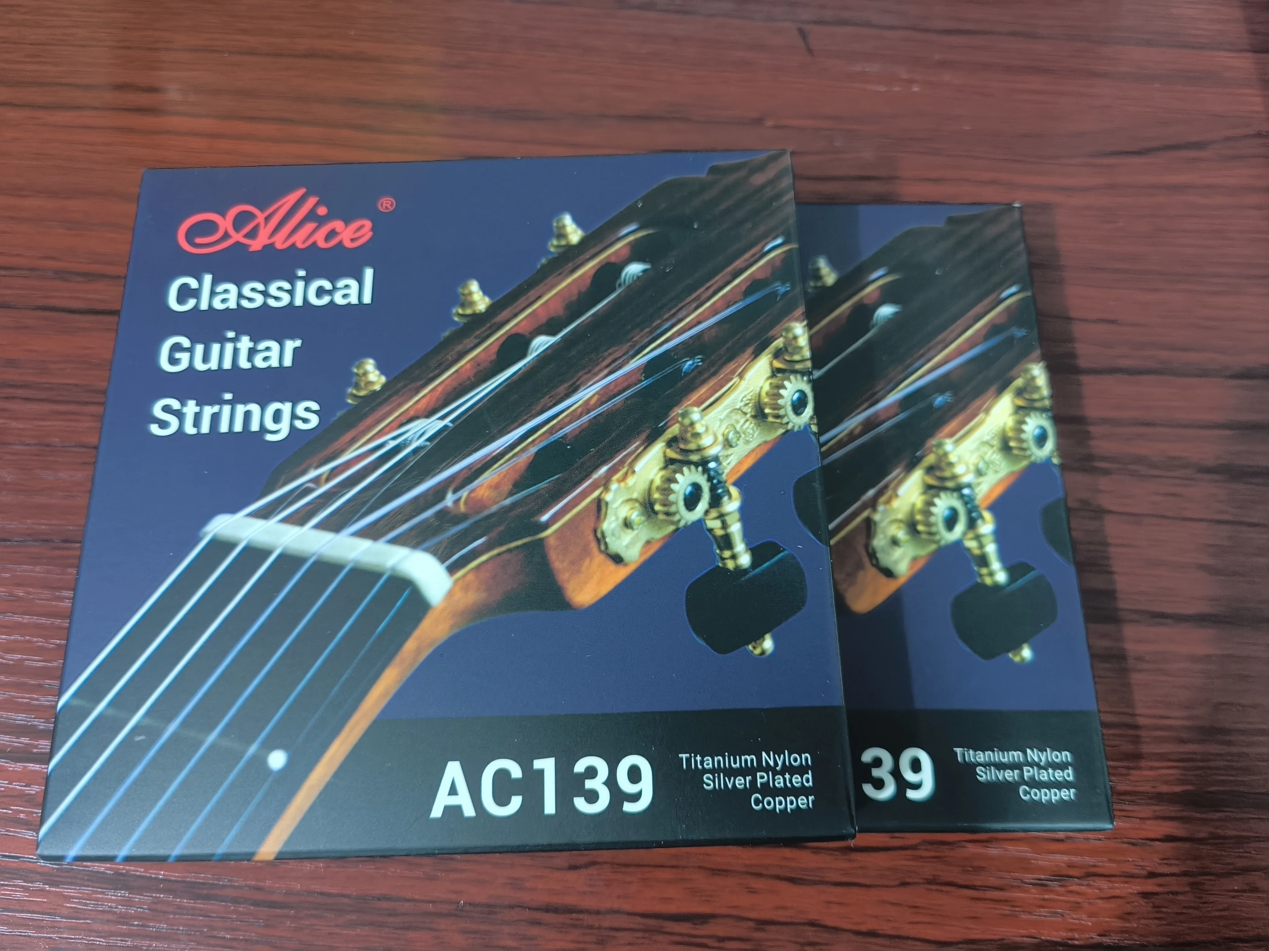 Alice-cuerdas-de-guitarra-cl-sica-accesorio-de-titanio-nailon-plateado ...