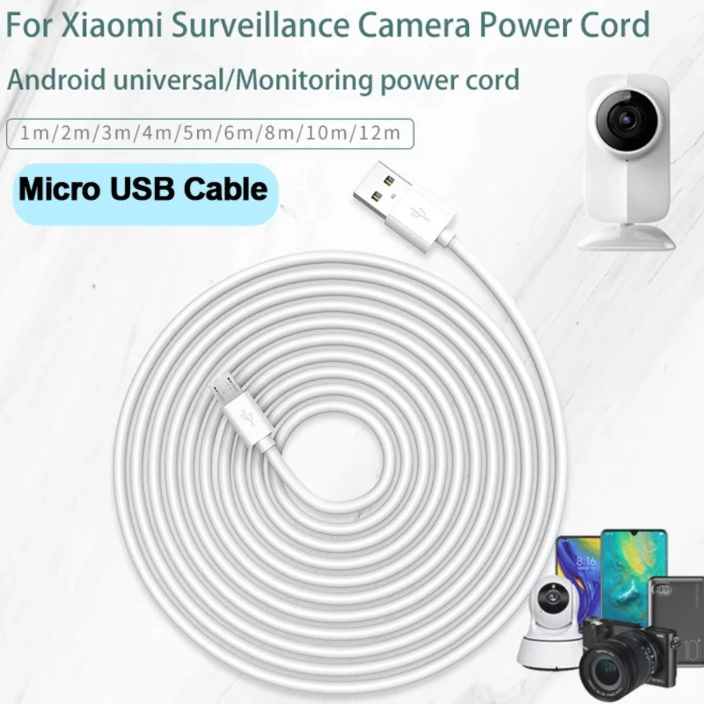 NNBILI 1m-14m Extra Long Micro USB Fast Charging extended line Cable ...