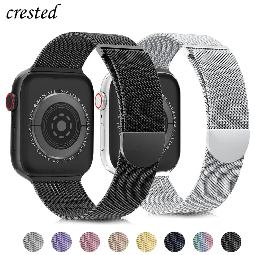 Correa-de-bucle-magn-tico-para-Apple-Watch-banda-de-44mm-40mm-45mm-41mm ...