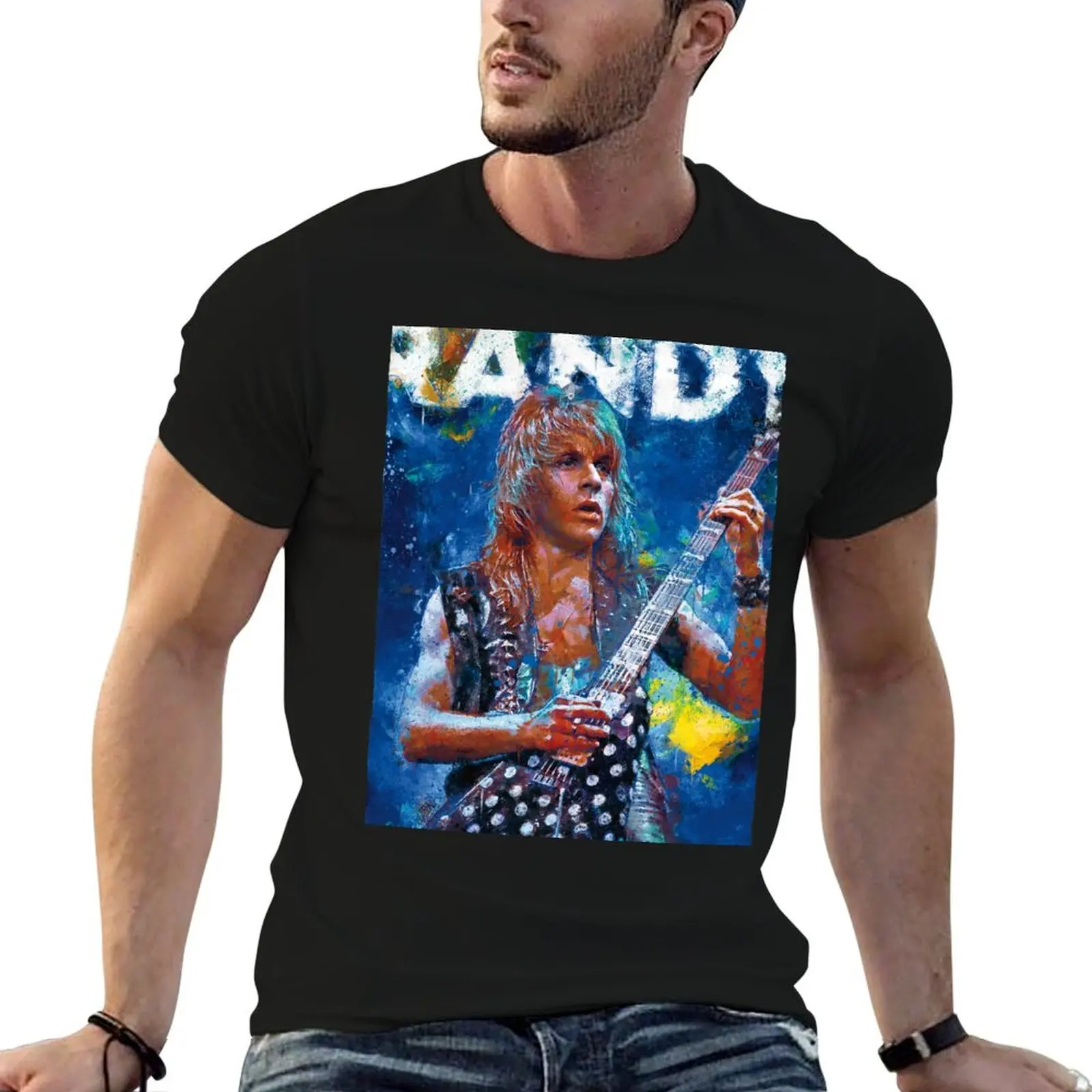 t man T-Shirt Randy print shirts man men quality for t high cotton ...
