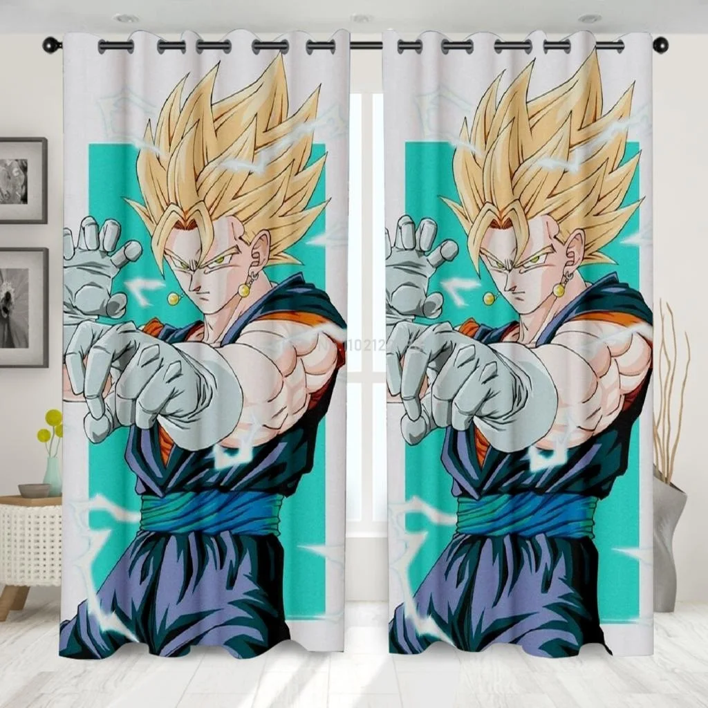 Dragon-Balls-Goku-3D-Cartoon-Super-2-Panels-Set-Blackout-Window ...
