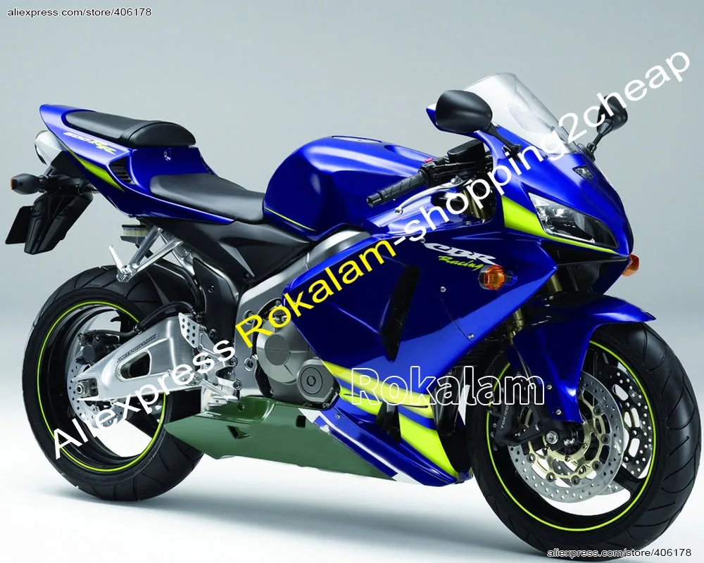 Black Blue Cbr600rr Race Bike