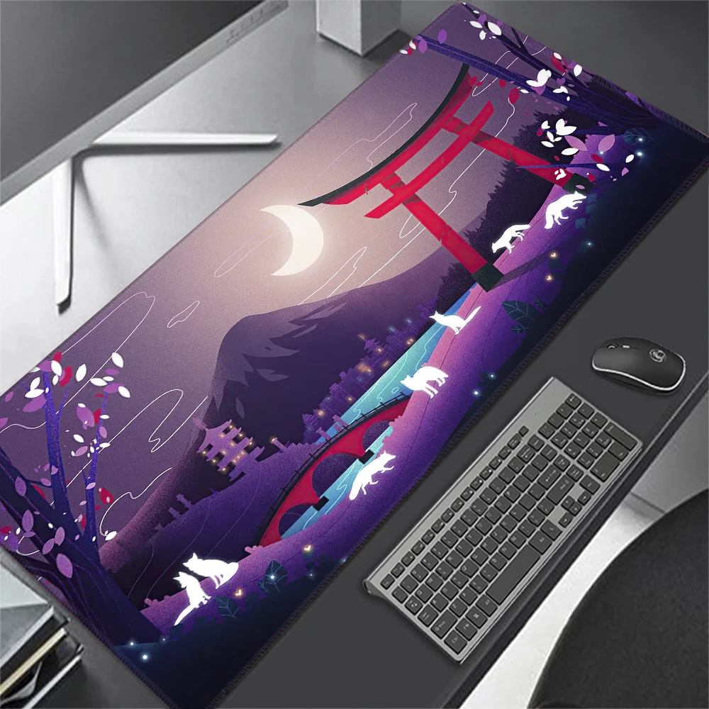 Japanese-Mouse-Pad-Kawaii-Blue-Gaming-Accessories-Aesthetics-Anime-Desk ...