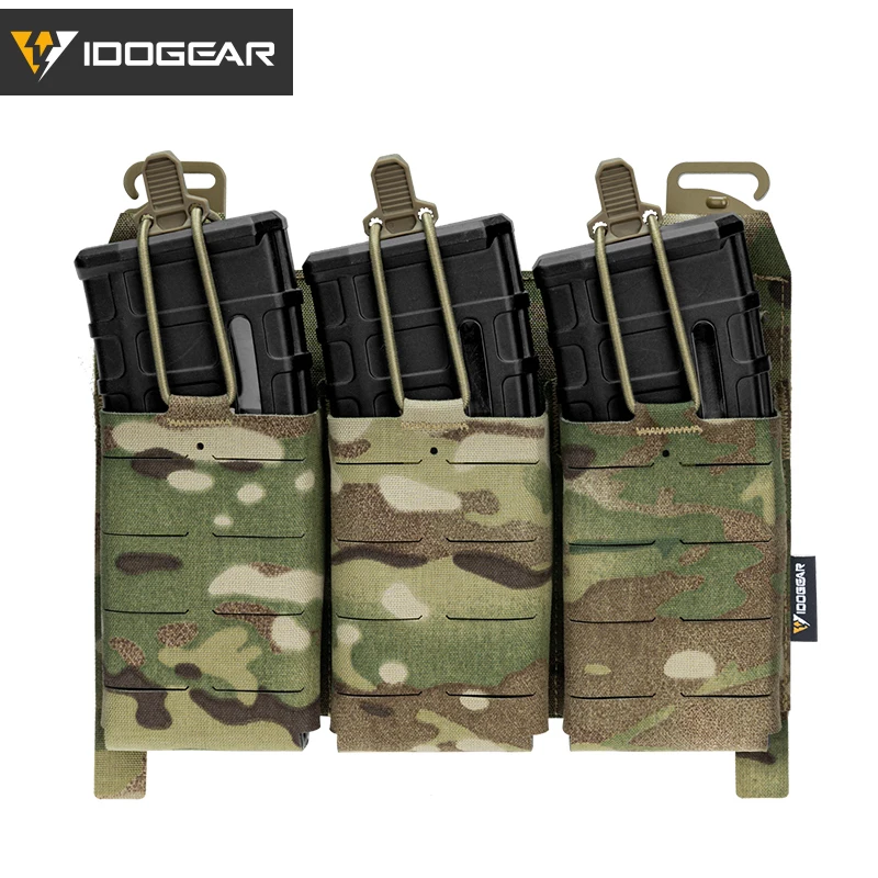 IDOGEAR-Tactical-KTAR-5-56-Triple-Mag-Pouch-Placard-Hook-Front-Flap ...