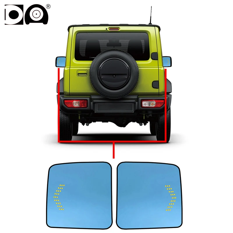 Car-rear-view-mirror-with-turn-signal-heating-anti-glare-blue-glass ...