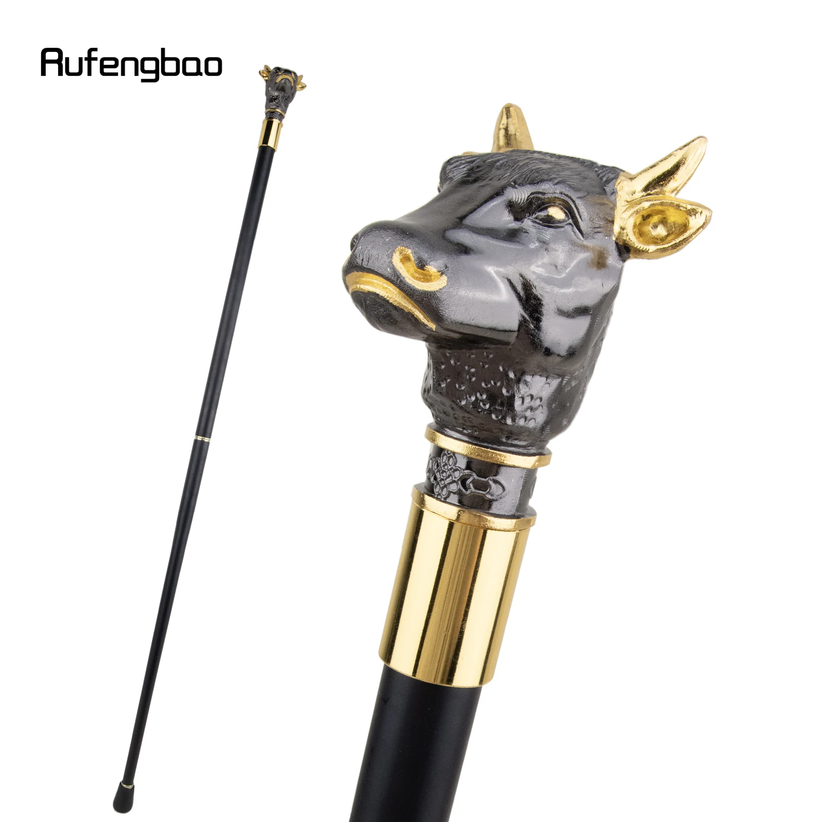 Black Golden Bull Cattle Gentleman Bullfight Walking Cane Fashion ...