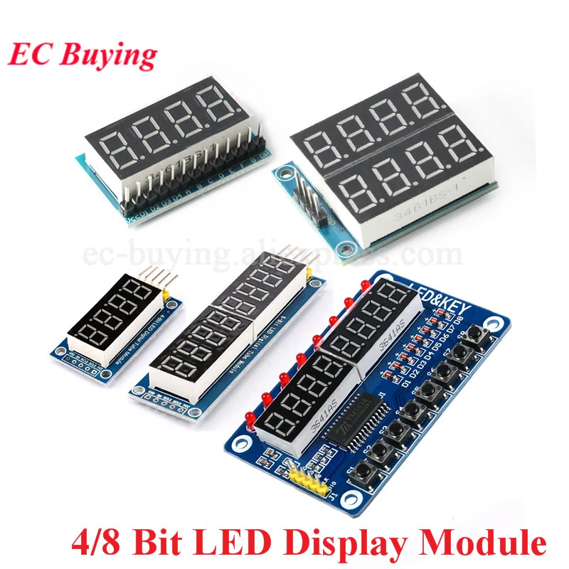 MAX7219 TM1638 4 8 Bit Digit Digital Tube LED Display Control Module ...