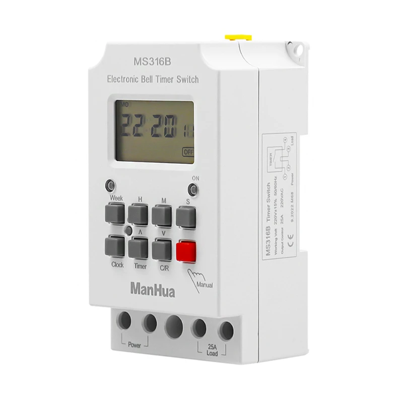 Programmable Digital Timer | Programmable School Bell | Manhua Ms316b ...