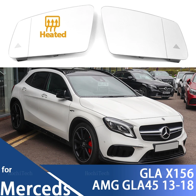 Side Heated Angle Wing Mirror Glass For Mercedes-Benz GLA Class GLA180 ...