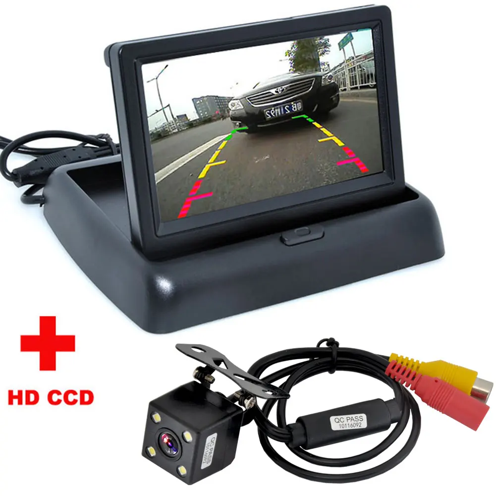 Auto-Parking-Assistance-New-4LED-NIGHT-Car-CCD-Rear-View-Camera-With-4 ...