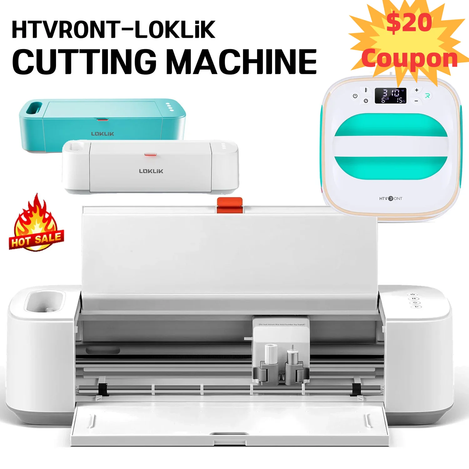 LOKLiK-Vinyl-Cutter-Machine-Dual-Cut-Draw-HTV-Vinyl-HTVRONT-Square-Heat ...