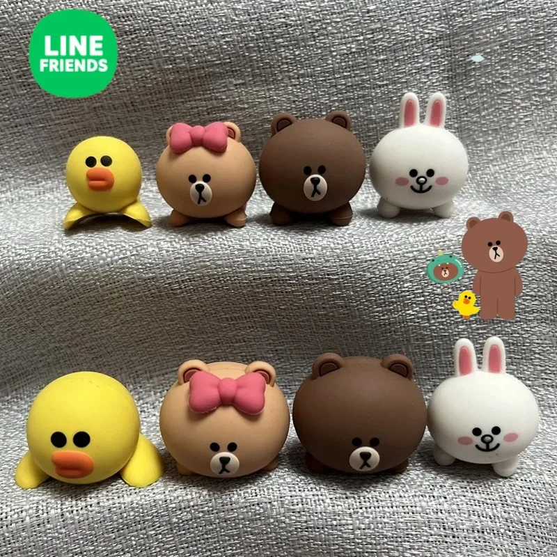 Line Friends Anime Brown Bear Choco Sally Decor Car Center Console ...