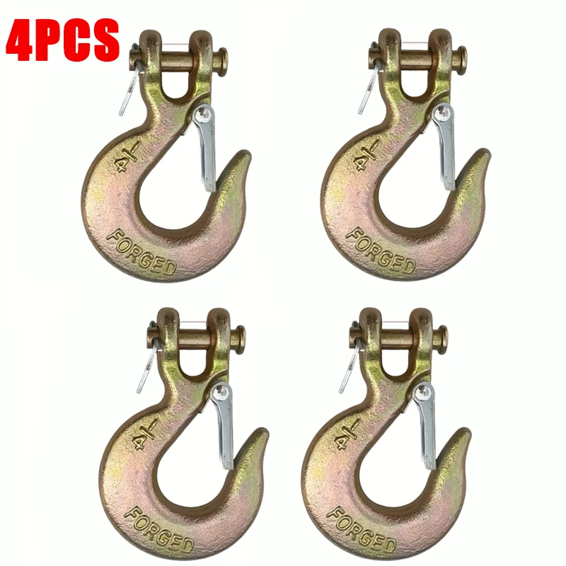 1/4" G70 Steel Clevis Winch Hook Recovery 4x4 4WD Off Road, Heavy Duty ...