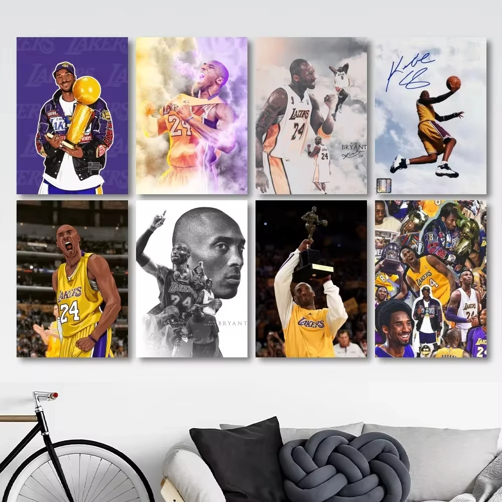 Kobe-B-Bryant-Black-M-Mamba-Poster-Prints-Wall-Decals-Sticker-Pictures ...