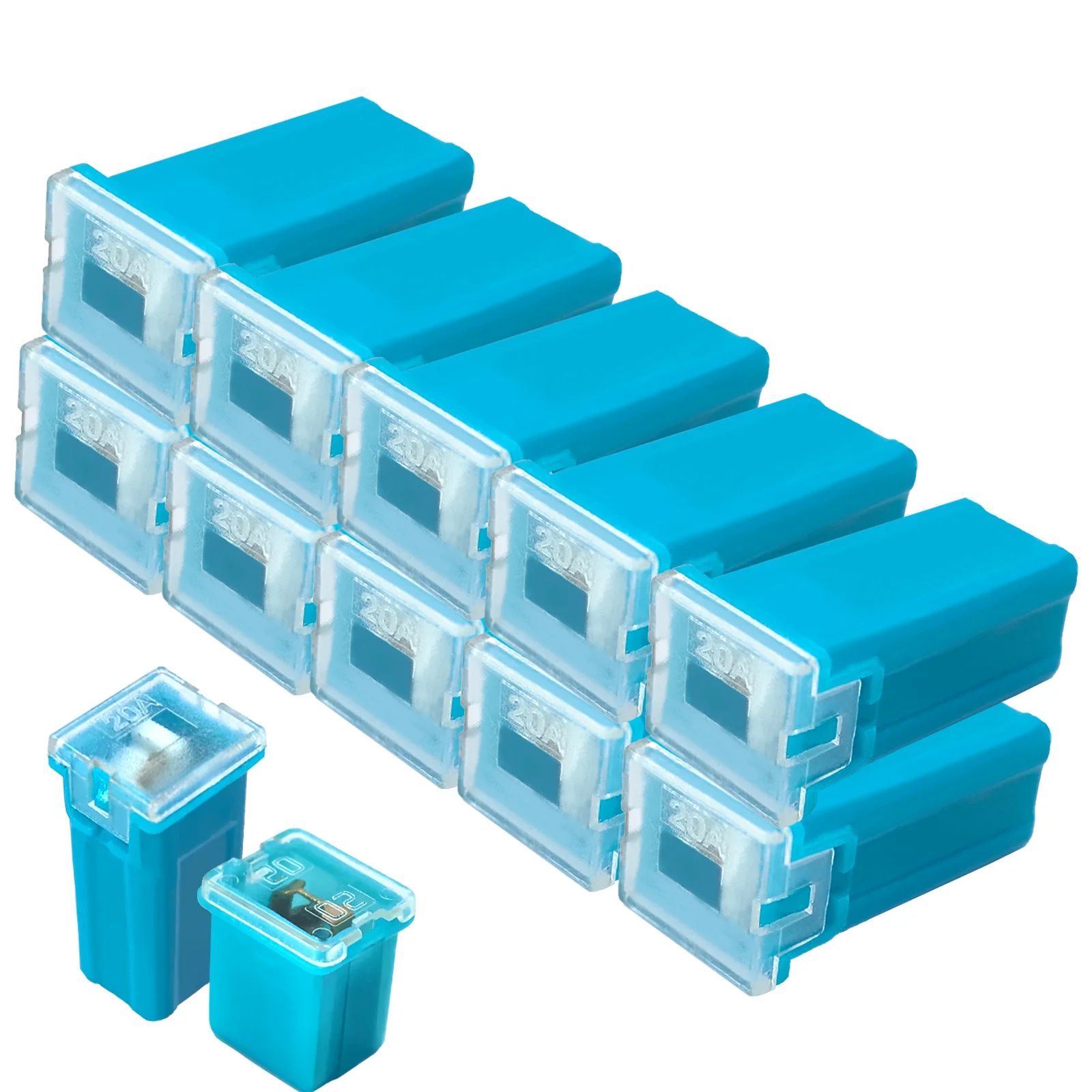 10Pcs J-case Fuse 20A 30A 40A 50A 60A Box Shaped High Current ...