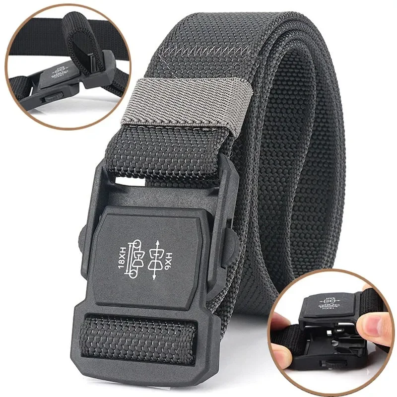 Military-Tactics-Belt-125cm-Plastic-Magnetic-Buckle-Quick-Unlock-Nylon ...
