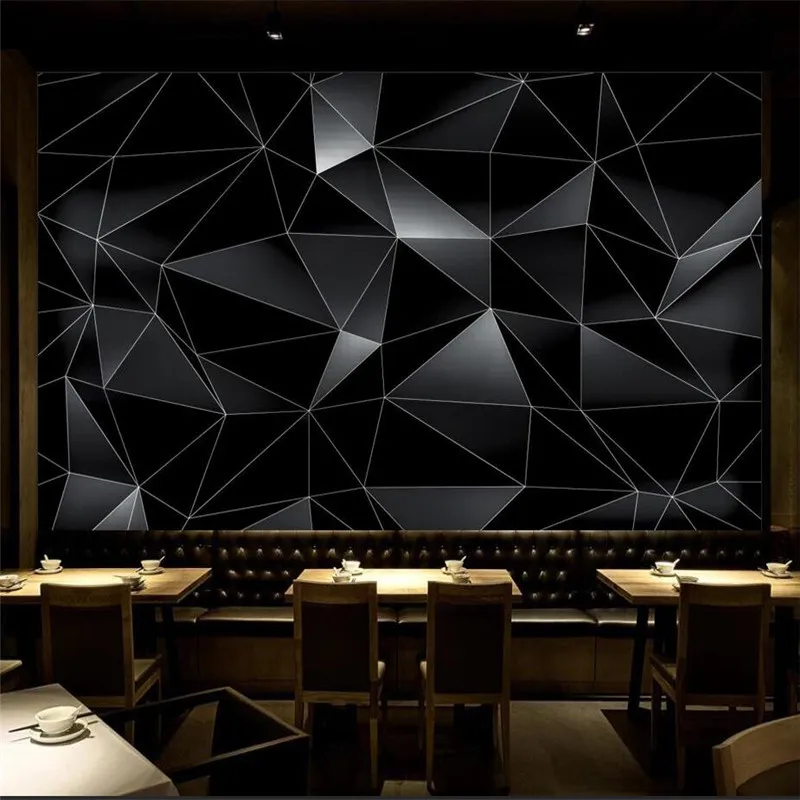 3d Black Abstract Wallpaper