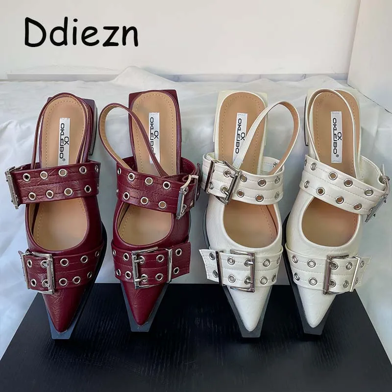 Fashion Buckle Women Shoes Modern Sandals Casual 2025 New Spring ...