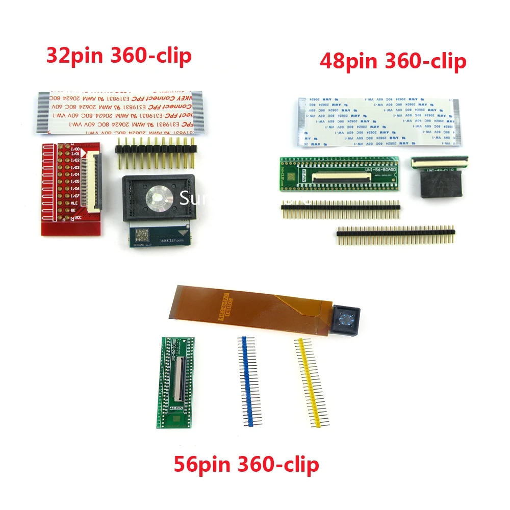 32pin 48pin 56pin Universal 360 Clip TSOP NAND Flash Chip NOR Flash ...