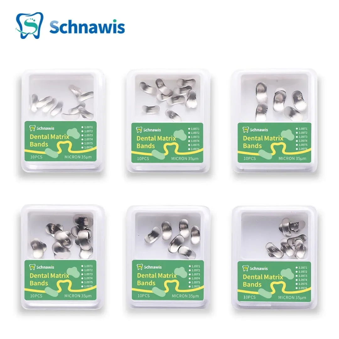 10Pcs-Dental-Sectional-Contoured-Matrices-Refill-Matrix-Band-Wedges ...