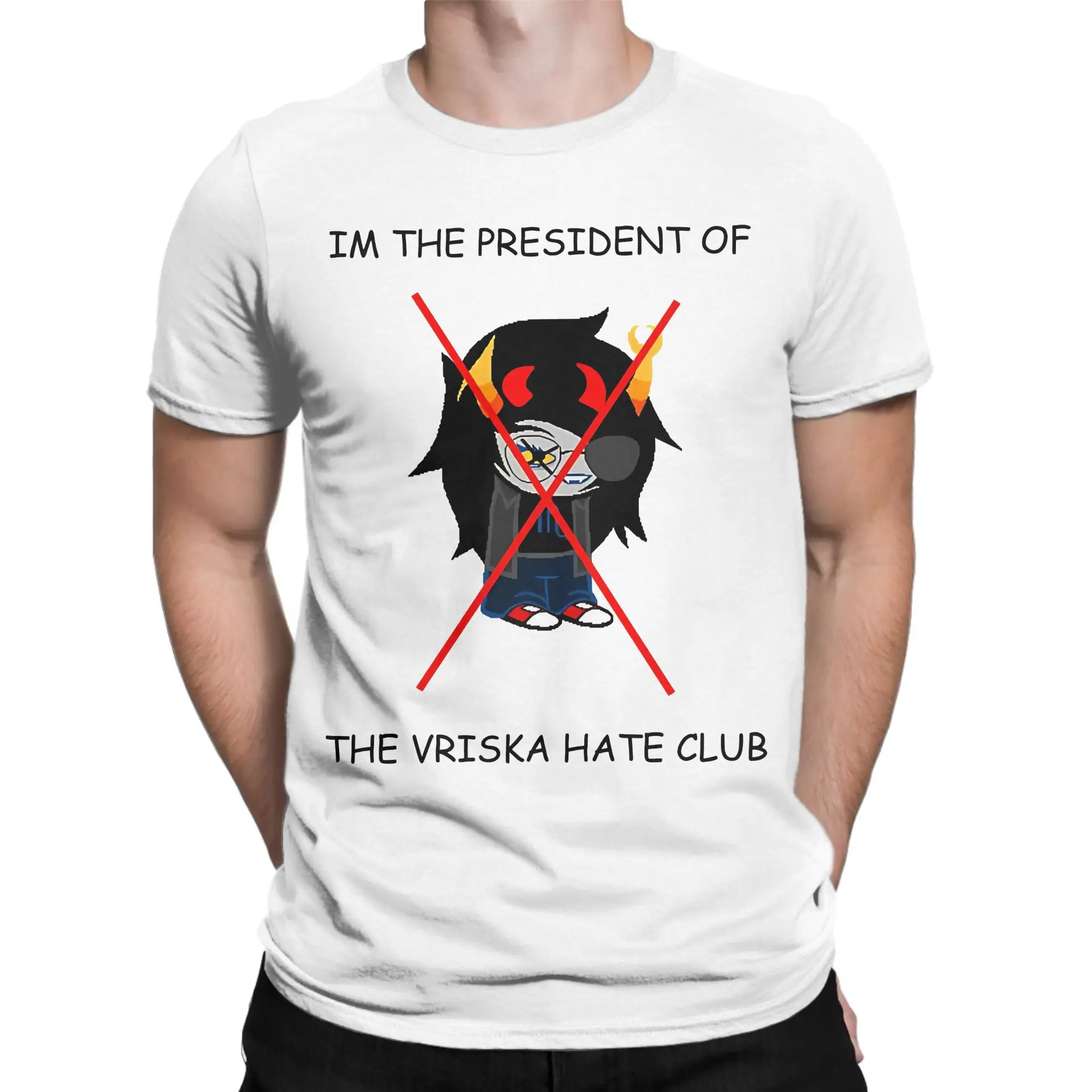 Vriska Serket Homestuck hate club Merch Unisex T Shirts 100% Cotton Tee Graphic Printed T-shirt ...