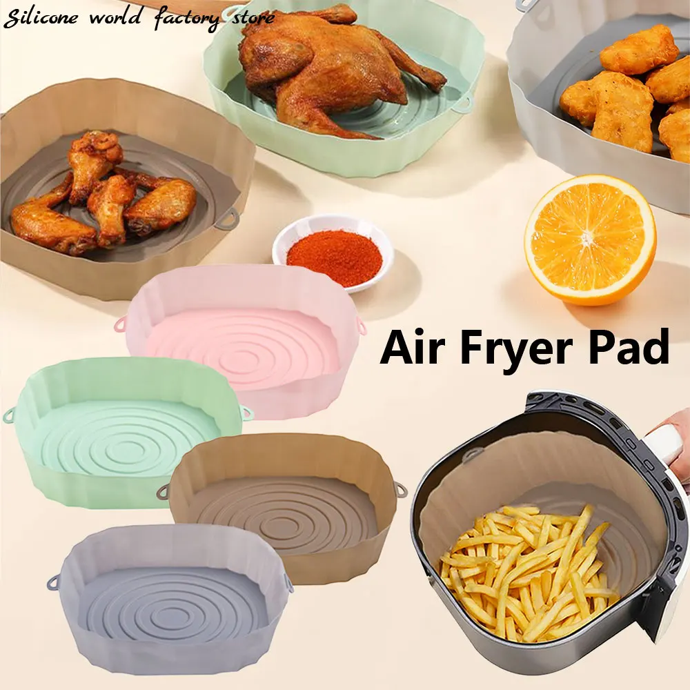 Silicone World Silicone Tray For Air Fryer Oven Baking Tray With Handle ...