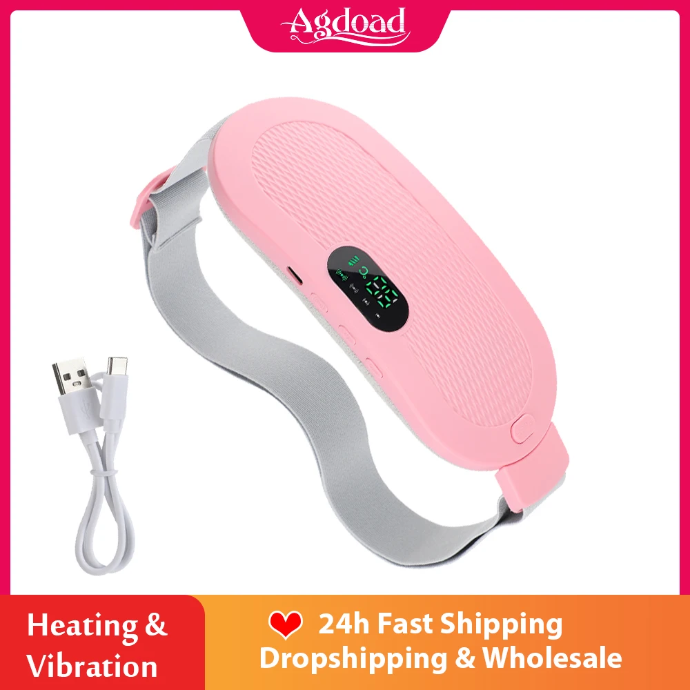 Electric Period Cramp Relief Massager Vibrating Heating Pad for ...