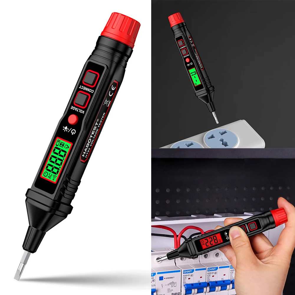 Electrical-Pen-Tester-LCD-Digital-Display-AC-DC-Voltage-Tester-AC12 ...