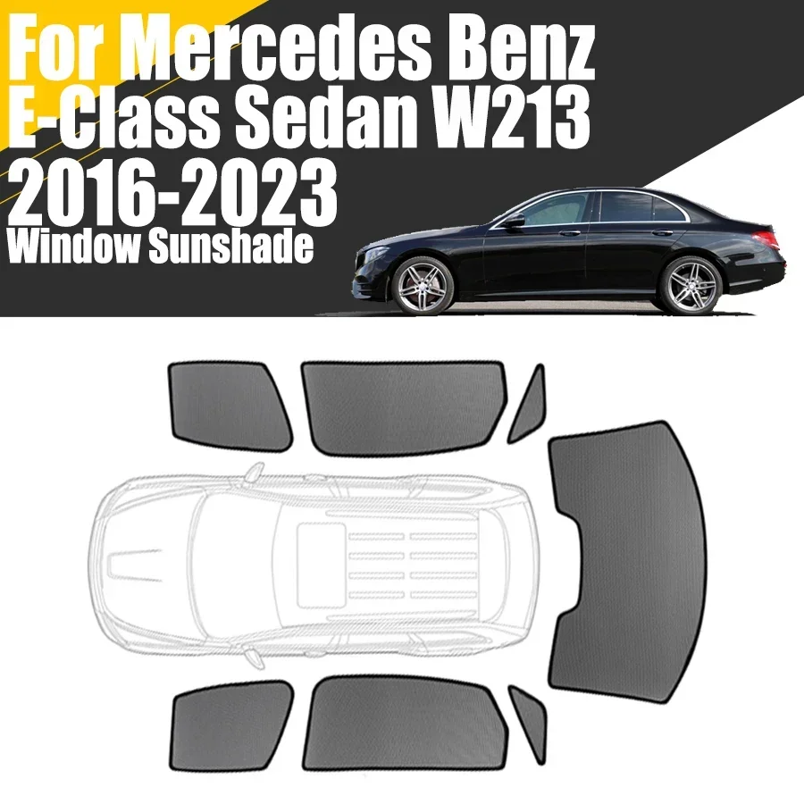 Custom-Magnetic-Car-Window-Sunshade-For-Mercedes-Benz-E-Class-Sedan ...