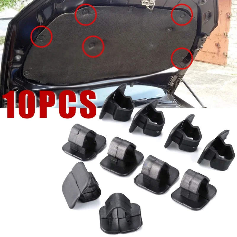 10pcs Car Hood Bonnet Insulation Clips Rivet Retainer 1H5863849A01C for ...