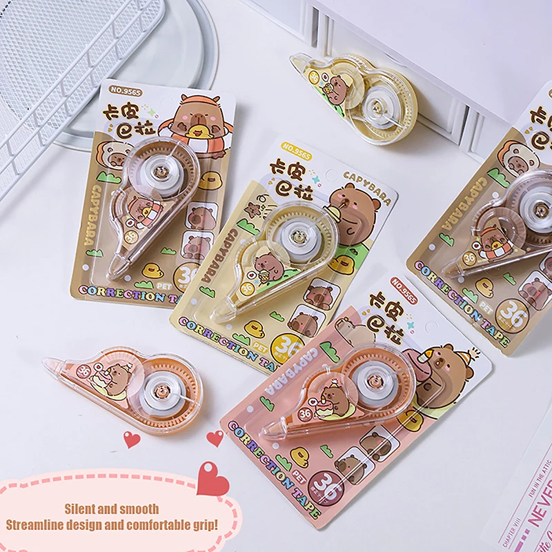 Cute-Capybara-Cartoon-White-Corrector-Correction-Tape-Decoration ...