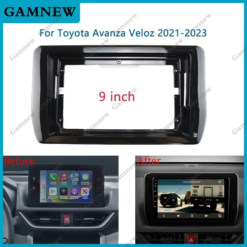 9-Inch-Car-Frame-Fascia-Adapter-Android-Radio-Dash-Fitting-Panel-Kit ...