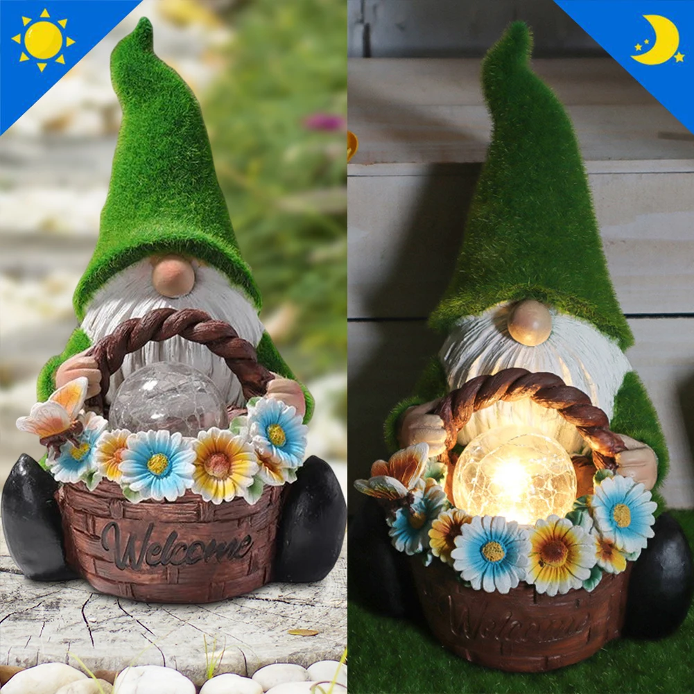 Dwarf-Lights-Gnome-Resin-Solar-Cartoon-Landscape-Lamp-Retro-Waterproof ...