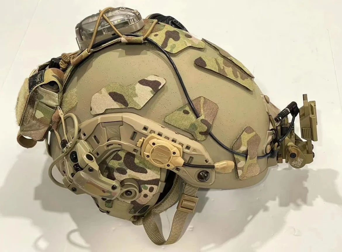 Tactical SF Helmet Top Fur hook and loop fasteners Sticker 500d ...