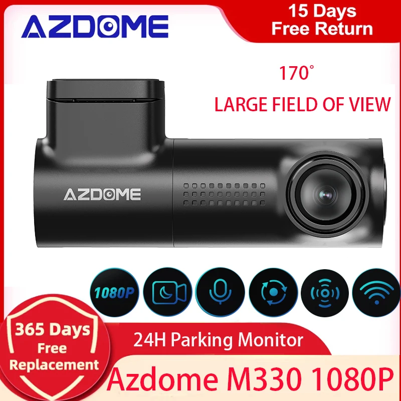 Azdome-M330-Dashcam-Engelse-Spraakbesturing-1080P-Mini-Auto-Dvr-Wifi ...