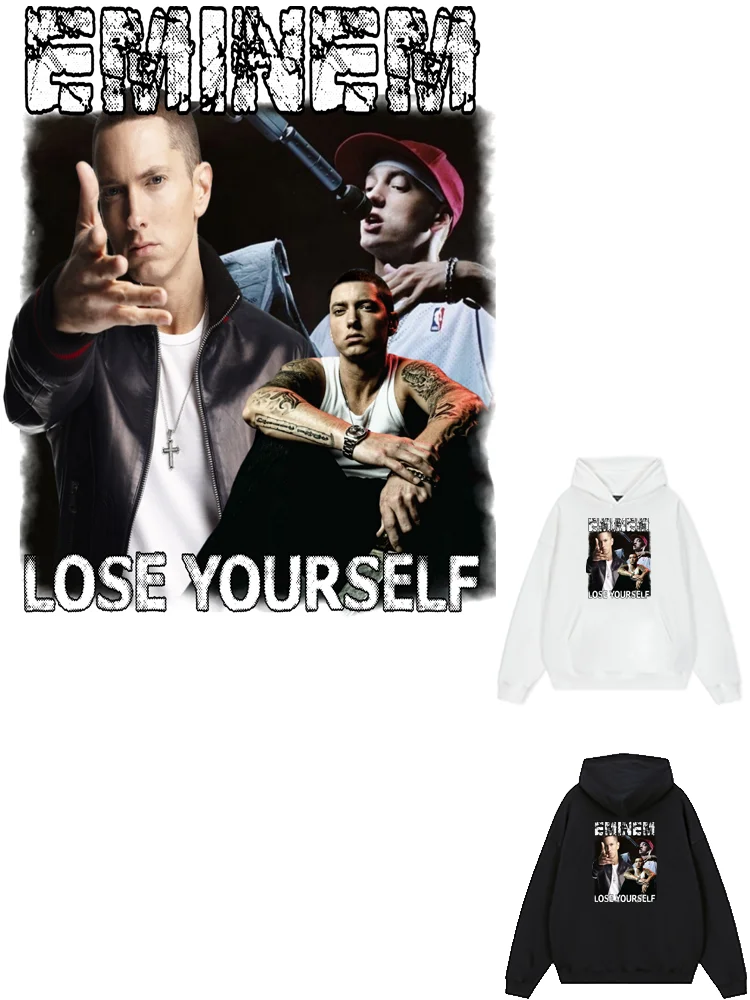 Hip Hop Rapper Singer Eminem custom patch iron on transfer stripes ...