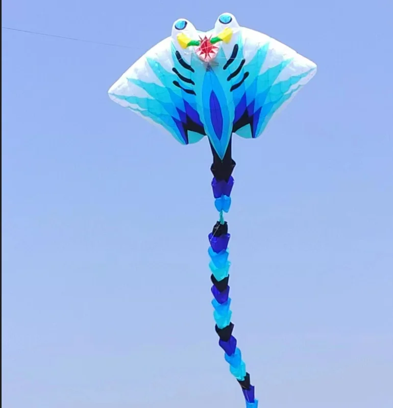21m Soft kite multi-color fabric splicing skate pendant kite kites for ...