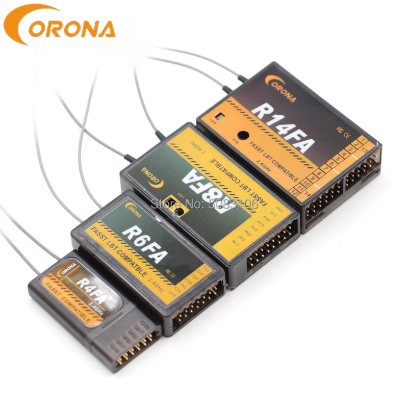 Corona-R4FA-R6FA-F8FA-R14FA-2-4Ghz-FUTABA-T8FG-12FG-14SG-16SZ-18MZ ...