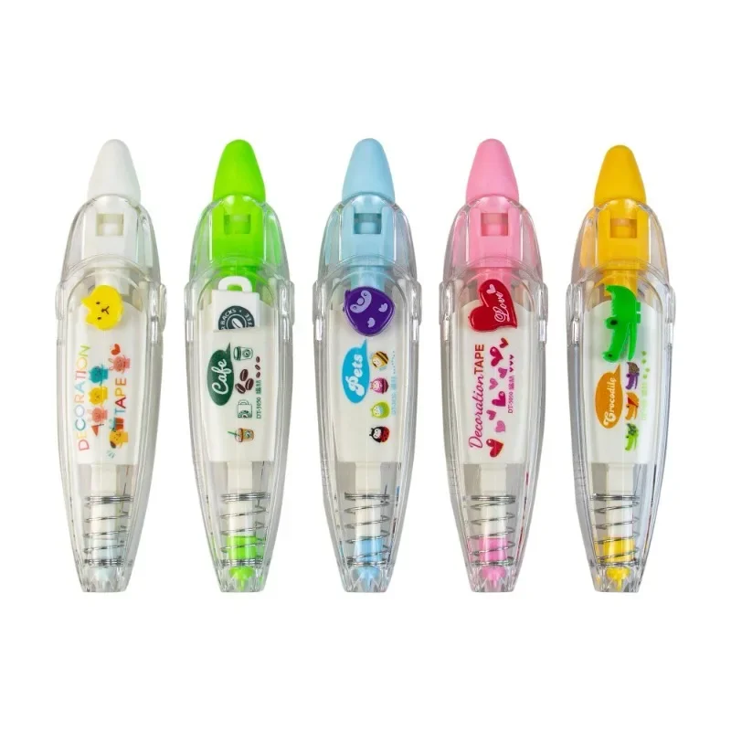 Cartoon Correction Tape Decorative Press Type Decorative Pen Tape ...