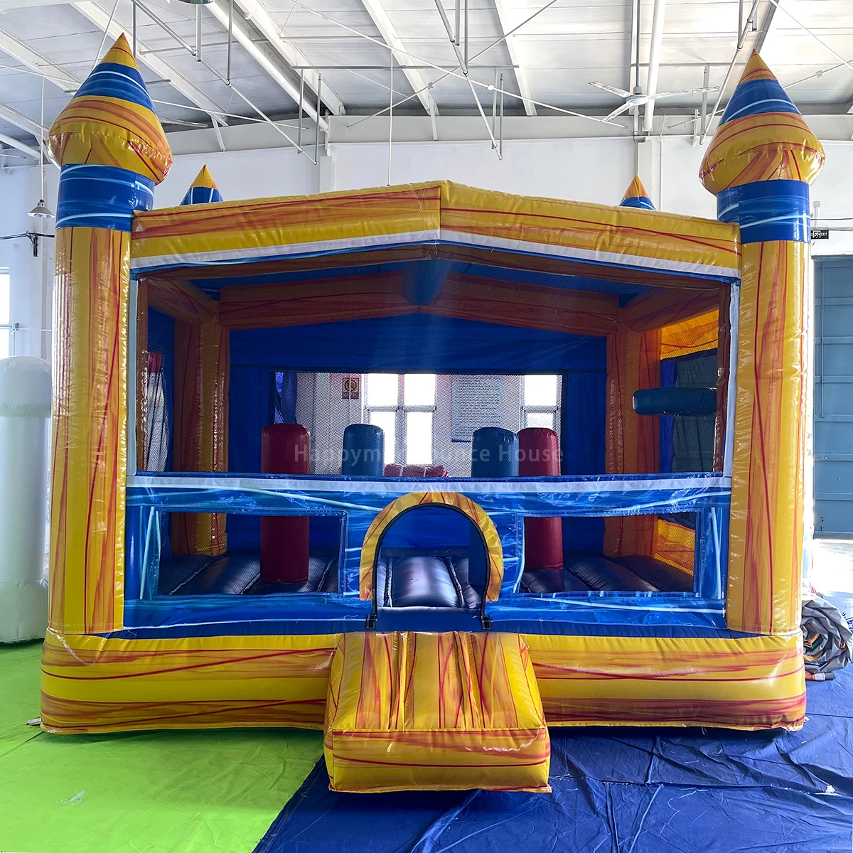 13x13ft Bouncy Castle Removal Banner Moonwalk Bounce House With Pillars ...